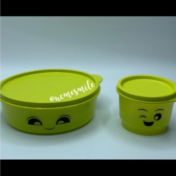 Tupperware | Kitchen | Tupperware Smiley Emoji Lunch Set | Poshmark